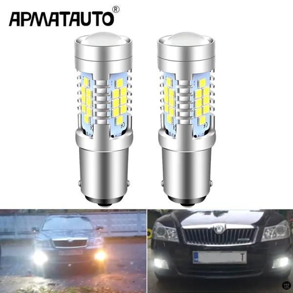 製品の特徴： 1.アイテムタイプ：デイタイムランニングライト、DRL2.ソケットタイプ：P21W(BA15S、1156)3.色：ホワイトクリスタルブルーイエロー4.電力：5W5.電圧：DC 9-18V6.LEDチップ：30 SMD 3030...