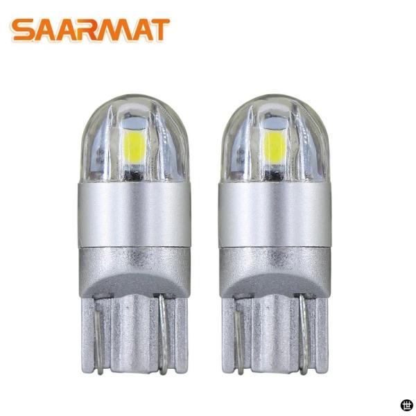 SAARMAT 2 * 個 T10 W5W LED 電球 3030 SMD 168 194 カーアクセサリークリアランスライト読書番号ランプオートモトランプ 300LM 12V 主な利点: