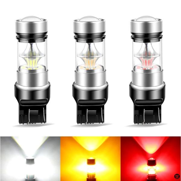 仕様:1 ソケットタイプ: T20 W215W 7443、購入する前に、この電球があなたの車に適合するかどうか、タイプを確認してくださいありがとう2 電力: 電球あたり100Wチップパワー、実際の動作電力: 6W3 オリジナルコネクタ付き4...