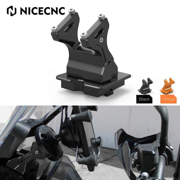NICE アルミ GPS マウントブラケット KTM 790890 アドベンチャー RSラリー 2019-2022 390 アドベンチャー 2020-2024 ハスクバーナ ノルデン 901 2022-2023  特徴： 【快適な視野角】使...