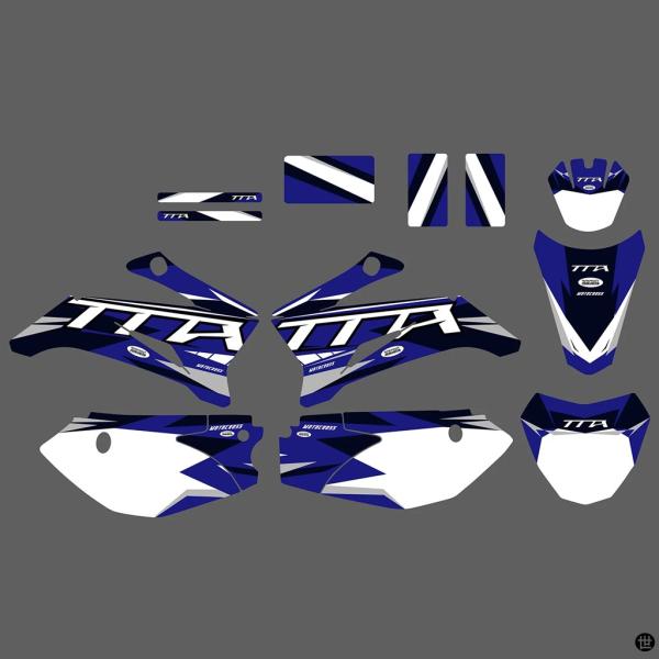 NICE ヤマハ TTR 110 TTR110 通年 バイク グラフィック バックグラウンド デカール ステッカー フェアリング カスタム プロテクター ステッカー状態: 新品特徴: - 表面調の下にシルクスクリーン、滑らかな表面、非常に優...