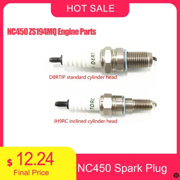 OTOM NC450 部品スパーク プラグ D8RTIP と JH9RC ZONGSHEN エンジン NC RX4 ZS194MQ KAYO MOTOLAND BSE VENTO ASIAWING XMOTO MOTORCYCLE 製品の特...