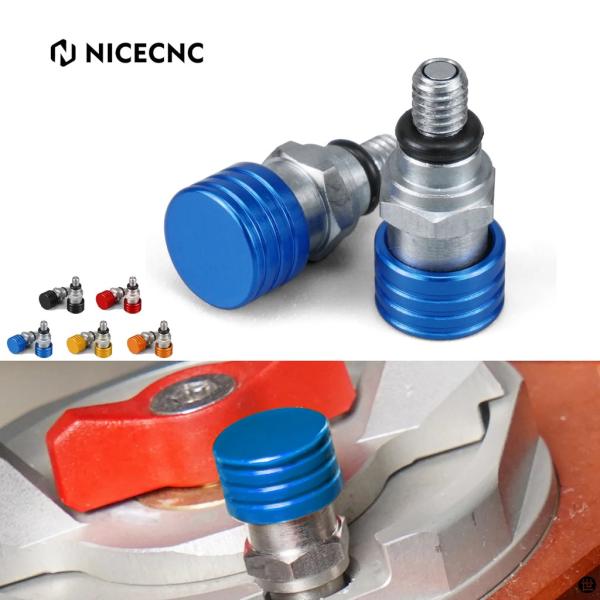 モトクロスエアプレッシャーブリーダーバルブセットマイクロ ブリーダーは、フォーク キャップに M4X0.7 エア ブリード ネジが付いている KTM HUSKY WP または MARZOCCHI フォークに設計されています仕様と仕様特徴：-...