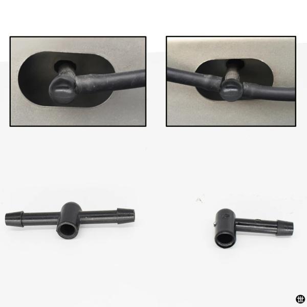 スクリーンウォッシャージェットパイプコネクターL＆AMP; T写真の通りです黒いプラスチック、ワッシャーパイプとワッシャージェットに固定しますウォッシャー ジェットで使されるものと同様エンジニアリング部品番号91AG17A612BA 3M5...