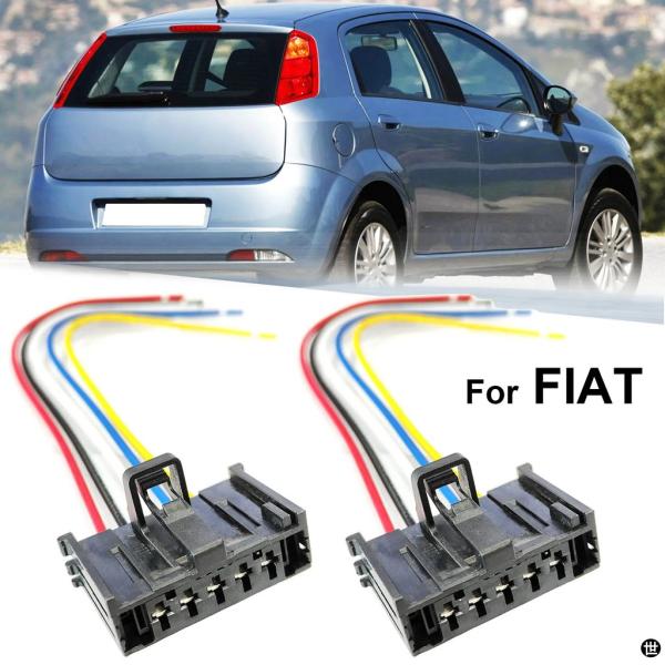 2 個ヒーターブロワーモーターファン抵抗器配線織機ハーネス FIAT GRANDE PUNTO EVO LINEA DOBLO FIORINO QUBO このコネクタは、破損したコネクタまたは古いコネクタを交換するために使されます適合車種:...