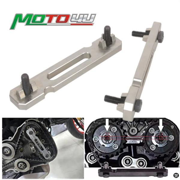 説明ベルトテンションツールパーツバイクタイミングシャフトロックツール状態：新品パッケージ：1セットベルトタイミングツールは、カムシャフトをタイミング位置に保持しながらスプロケットを動かすように設計されているため、後期モデル821から1200...