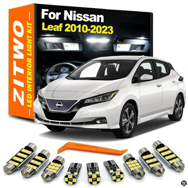 LED インテリア ドーム トランク電球キット 日産 リーフ ZE0 ZE1 2010-2013 2014 - 2018 2019 2020 2021 2022 2023 アクセサリー? リーフ ZE0 2010-2012 - 8 個パッケ...