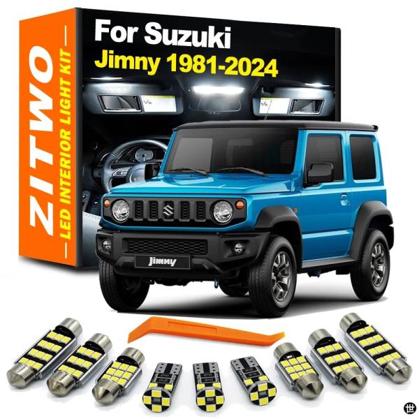 LED インテリア マップ ドーム リーディング ライト キット スズキ ジムニー 1981-2019 2020 2021 2022 2023 2024 車 LED 電球アクセサリー? ジムニー 1981-1997 - 7 個パッケージ内容...