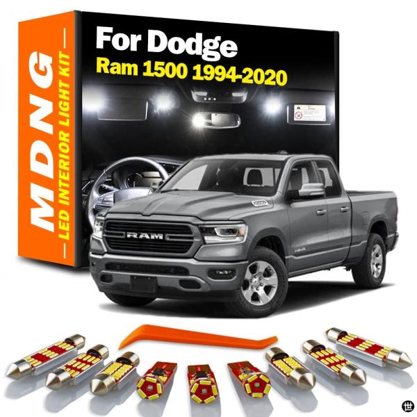 MDNG CANBUS ダッジラム 1500 1994-2017 2018 2019 2020 LED インテリアマップドームライトキットカーアクセサリー読書荷物電球 ダッジラム 1500 1994-2002 7 個パッケージに含まれるもの...