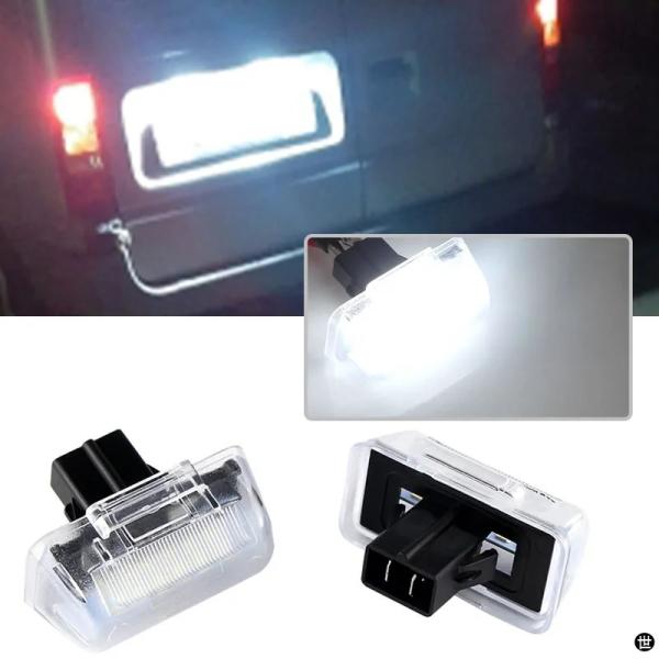 説明: 18SMDハイパワーLEDライセンスプレートライトランプのペアプラグアンドプレイ、素早いインスタント起動時間簡単な取り付け、OEM品質と装備品との直接交換6500K白色光警告エラーコード、球切れ警告メッセージなしで特別に設計されてお...