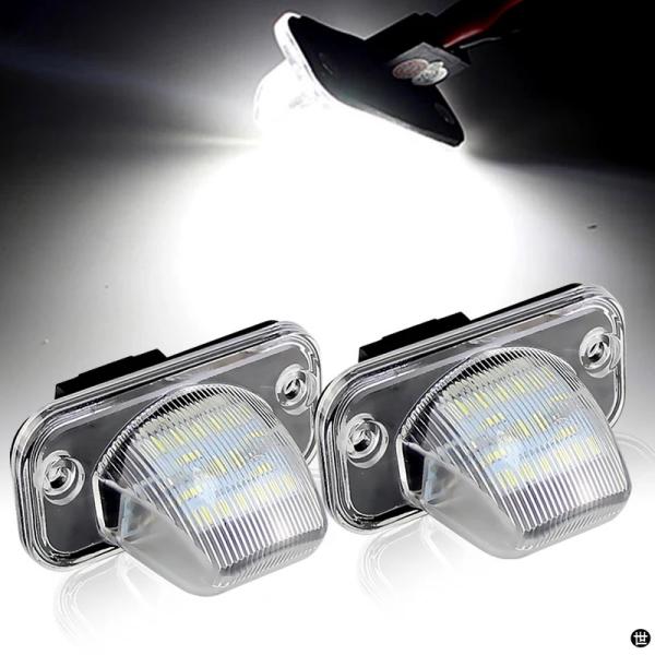 説明： 18SMDハイパワーLEDライセンスプレートライトランプのペアプラグアンドプレイ、素早いインスタント起動時間簡単な取り付け、OEM品質と装備品との直接交換6500K白色光警告エラーコード、球切れ警告メッセージなしで特別に設計されてお...
