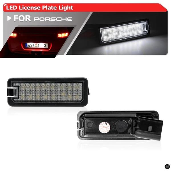 ポルシェボクスターケイマンカレラカイエン 987997958 2X CANBUS エラーフリー白色 LED ナンバーライセンスプレートライトキットランプ