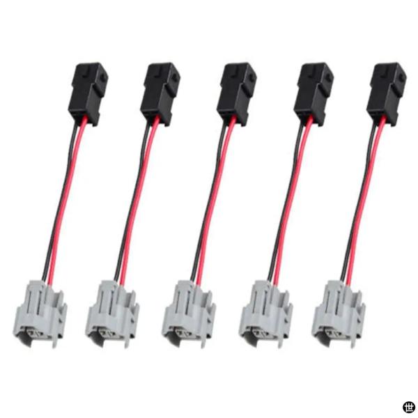 5 ピースセット燃料インジェクターアダプターハーネスコネクターデンソーメス - EV1 ボッシュジェトロニックオス有線アダプターハーネス配線製品詳細:状態:新品エンジンハーネスエンド:デンソーコネクター用燃料インジェクターエンド:EV1コネ...