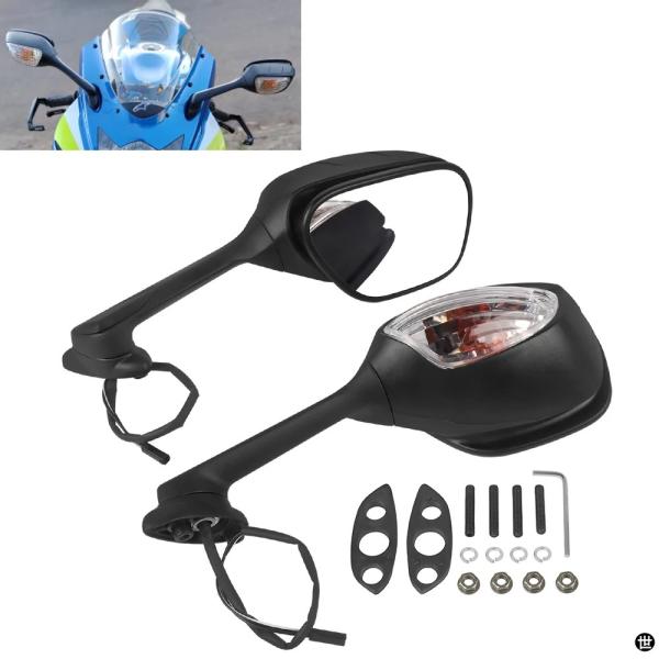 スズキ GSXR750 GSXR600 GSX-R600 750 K6 K11 2011-2015 GSXR 1000 K9 2009-2013 バックミラー折りたたみ式ウィンカー LED ライト製品説明: 材質: ABS プラスチックカラ...