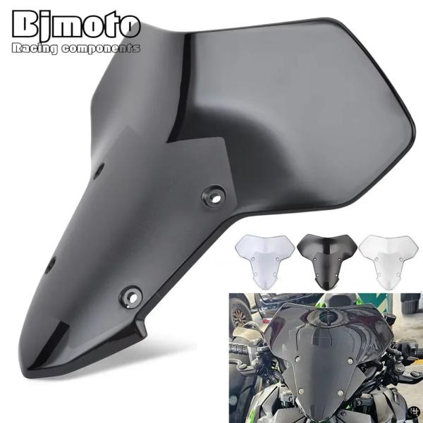バイク ストリート スポーツバイク フロントガラス フロントガラス状態:  新品カラー：ブラックスモークライトスモーククリア材質：ABSプラスチックパッケージ: 1 個適合車種: KAWASAKI Z H2 2020-2024カワサキ Z ...