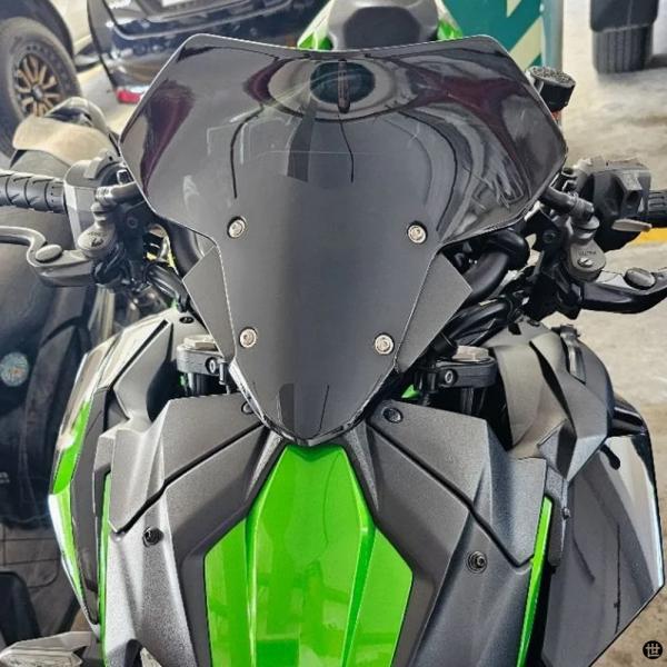 バイク ストリート スポーツバイク フロントガラス フロントガラス状態:  新品カラー：ブラックスモークライトスモーククリア材質：ABSプラスチックパッケージ: 1 個適合車種: KAWASAKI Z H2 2020-2024カワサキ Z ...
