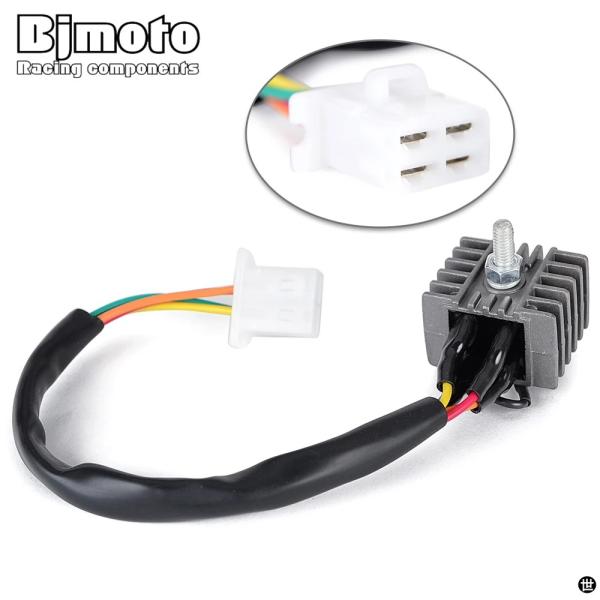 特徴:バイク レギュレータ整流器入力電圧：DC 12V色：写真の通り取り付けが簡単、プラグアンドプレイするだけバッテリーの過充電を防止し、充電機能を向上させます冷却を向上させるヒートシンクフィン付き 装備品：船外機用OEM番号を置き換えます...