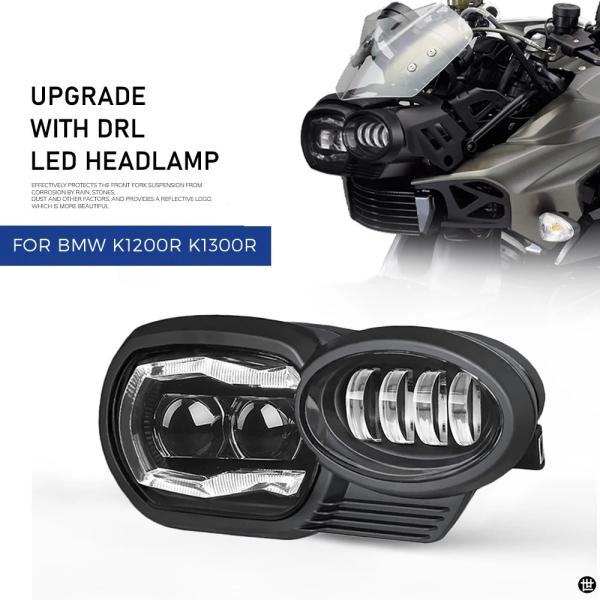 BMW K1200R 2005-2009 用 BMW K1300R 2010-2013 完全な LED プロジェクター ヘッドライト アセンブリ バイク LED ヘッドライト説明: 1100% 真、高品質2、色: 画像のように黒3、タイプ:...