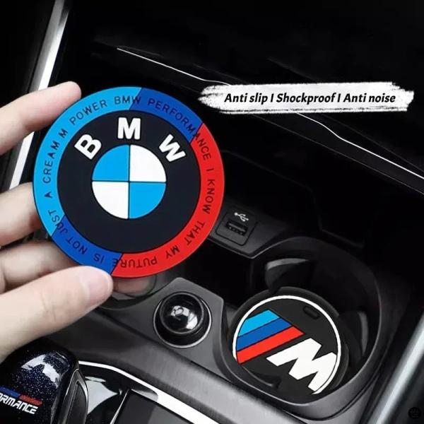 車内ノンスリップカップマットパッド防水コースター BMW 1 3 4 5 シリーズ G30 G32 G01 G02 G05 G22 E60 E90 E83 E92 F40 F20 U12
