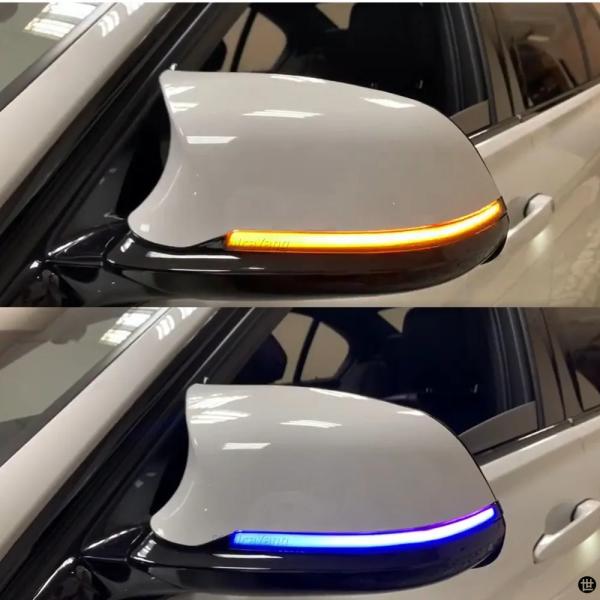 ダイナミックブルーエフェクトについては、車をロックまたはロック解除すると、最初は黄色が表示され、その後バーがいっぱいになるまでゆっくりと青に変わりますこの効果は10~15秒続きます左または右に曲がると、黄色が表示され、安全のために10秒間の...