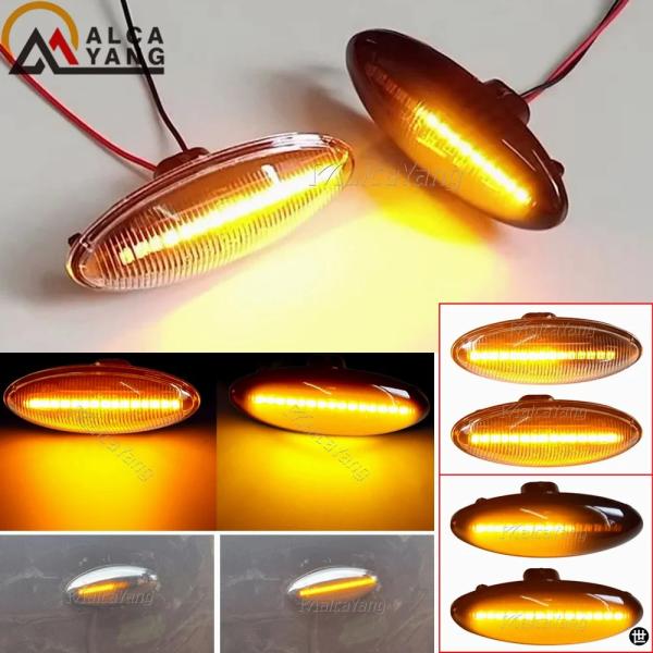 2 個ダイナミック LED サイドマーカーライトウィンカーインジケータリピーターライトトヨタヤリスカローラオーリス MK1 E15 RAV4 MK3