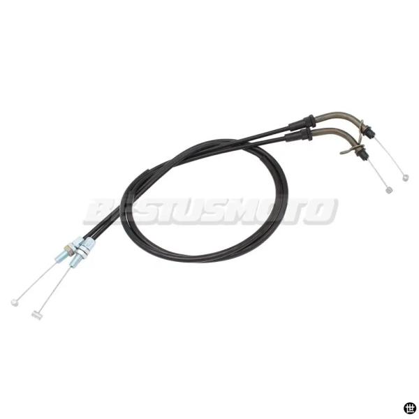 詳細な説明: 状態: 新品 サイズ: AD = 980MM、BC = 845MM、AD = 970MM、BC = 845MM 数量: スロットルケーブル 1 ペア プル用とプッシュ用に 1 つ カラー: ブラック 画像参照 材質: 高品質ス...