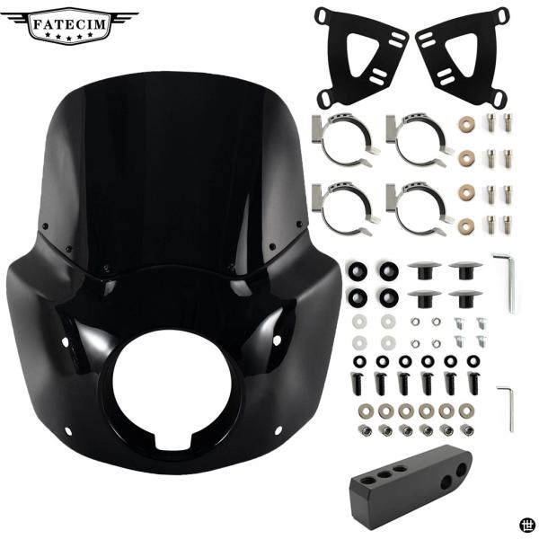 ご購入前に、このフェアリングがあなたのクールなバイクに取り付けられることをご確認くださ222 汎用用ブラケットは以下のモデルに適合します:ハーレーダビッドソン ダイナ スーパー グライド F202010 用ハーレーダビッドソン ダイナ スー...