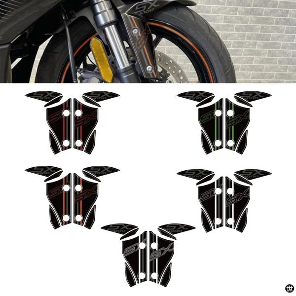 カワサキニンジャ 100020202020202025 バ3D ゲルマッドガードフェンダープロテクターゲルペイント保護デカール ステータス: 新品 3Dプリント+高品質クリスタル接着剤 仕上げ - 独3D ジェル 高光沢 で気泡や黄色が生じ...