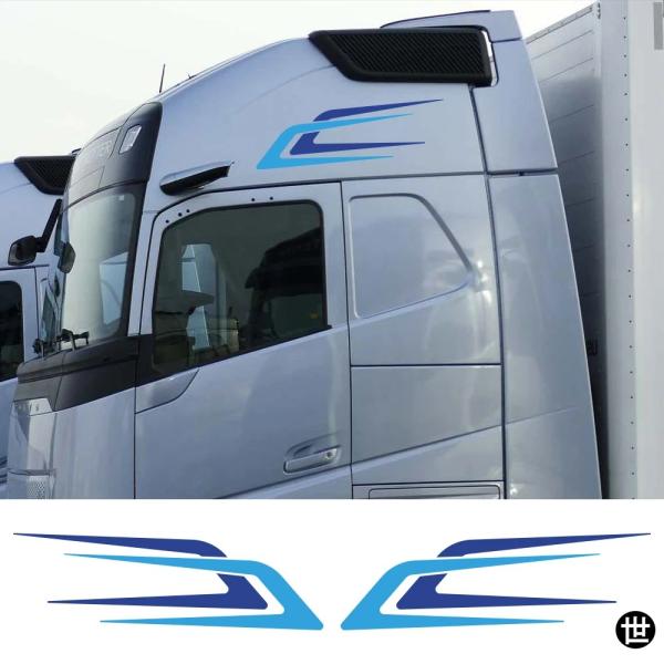 ボルボ FH XL FH16 エアロ グローブトロッター HGV 大型トラック トラックボディデカール 2枚セット ビニール製カーステッカー オートチューニングアクセサリー特徴：--100%新品、高品質--パーソナライズされたカーデカールで...
