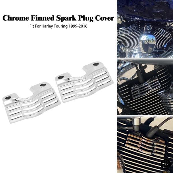 数量：1ペア(左右)カラー：クローム素材：高品質ビレットアルミニウム最新鋭のヘッドボルトカバーで、あなたのモーターを次のレベルへ引き上げましょうエンジンにマッチする段付きスロットデザインが特徴です直接交換可能、取り付け簡単適合車種：ハーレー...