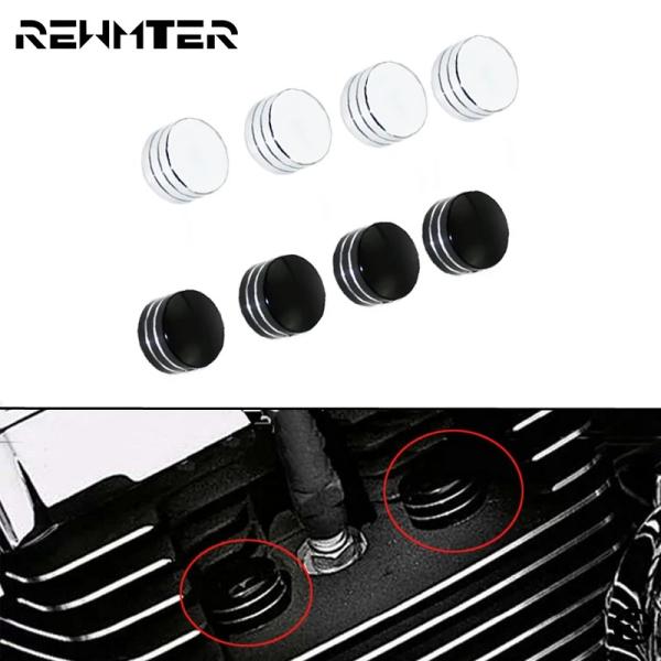 ハーレー スポーツスター XL 883 1200 1986-2020 ツインカム ツーリング、99-2017 ソフテイル ファットボーイ用 スパークキャップ プラグスクリュー エンジンヘッドボルトカバー