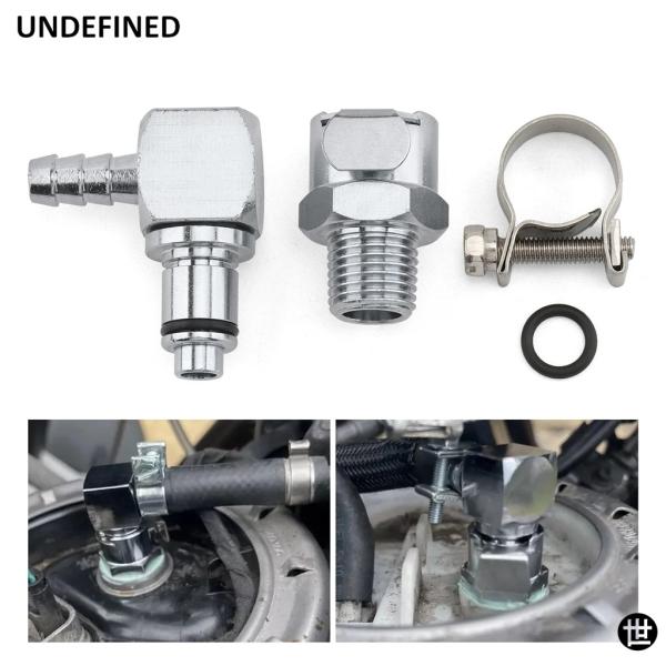 仕様：-タイプ：燃料ラインホースクイックディスコネクトキット-材質：アルミニウム-カラー：クロームブラック-金属製のオス・メス継手には遮断バルブが付いています金属製のオス・メス両方のフィッティングにはVITON製Oリングが使用されていますメ...