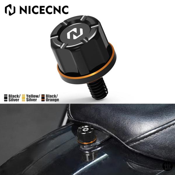 リアシートボルトネジ6061ソリッドアルミニウムカバーノブNICEの新品リアシートボルトは、航空グレードの6061アルミニウム合金製ですほとんどの純正または純正に近い用途で、シート後部をリアフェンダーに取り付ける際に使用します陽極酸化処理に...