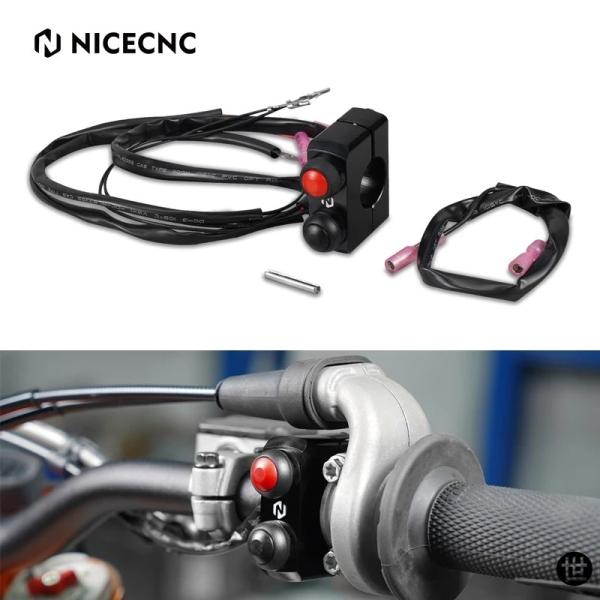 NICE スタートキルストップスイッチボタン KTM EXC 300 2008-2023 HUSQVARNA TE 300 FE 450 2014-2023 GASGAS EC 300 2021-2023 用特徴：スタートストップスイッチを...