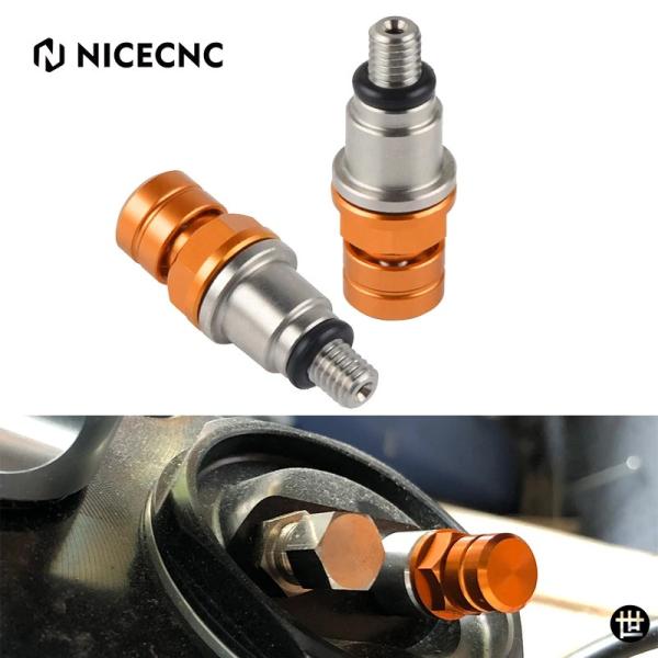 タイプ: フォークブリーダー-- 材質: T61アルミニウム-- カラー: ブラック、オレンジ、ブルー-- 表面仕上げ: アルマイト処理-- 追加工具なしでエア抜きが可能です-- 純正ブリーダースクリューをフォークトップブリーダーに交換して...