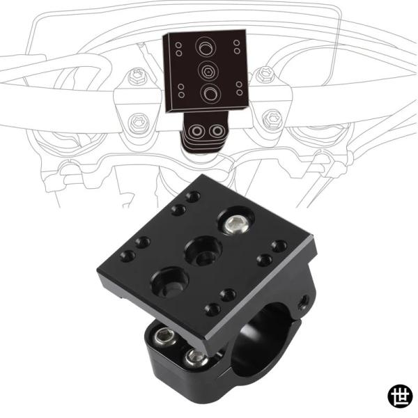 NICEマウントブラケット TRAIL TECH VOYAGER PRO KTM HUSQVARNA GAS GAS 1-18インチハンドルバー用、アルミニウム加工特徴：- 人間工学に基づいて1-18インチハンドルバーに最適クランプを回転さ...