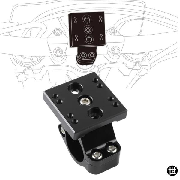 NICEマウントブラケット TRAIL TECH VOYAGER PRO KTM HUSQVARNA GAS GAS 1-18インチハンドルバー用、アルミニウム加工特徴：- 人間工学に基づいて1-18インチハンドルバーに最適クランプを回転さ...