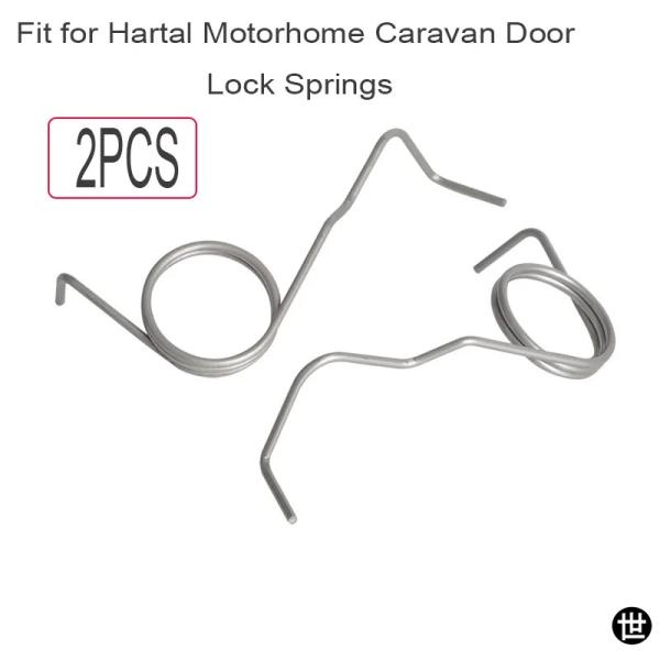 HARTALドアドアロックスプリング(ペア)販売内容は、HARTALドア(左開きまたは右開き)に適合する上部スプリング1個とアンダースプリング1個ですスプリングは、HARTALドアを備えた多くのキャンピングカーモデルに適合しますこれらのスプ...