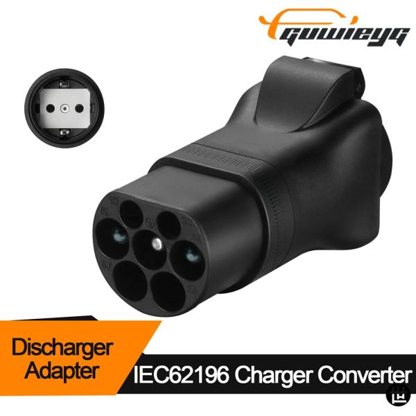 【TYPE 2充電器】TYPE 2充電器は、IEC 62196規格の充電器または充電ステーションにいます】TYPE 2から汎ソケットへのアダプターは、汎プラグを使してあらゆる電気機器の充電をサポートし、電動バイク、電動自転車、電動スクーター...