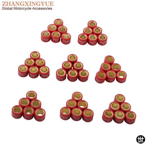 プジョー50、BUXY M 50、VIVACITY、SPEEDAKE、SPEEDFIGHT 1、2、SPLINTER、SQUAB、TKR 50CCバリエーターローラーセット 16X13MM 4G、4.5G、5.5G、6Gこの製品は以下のモデ...