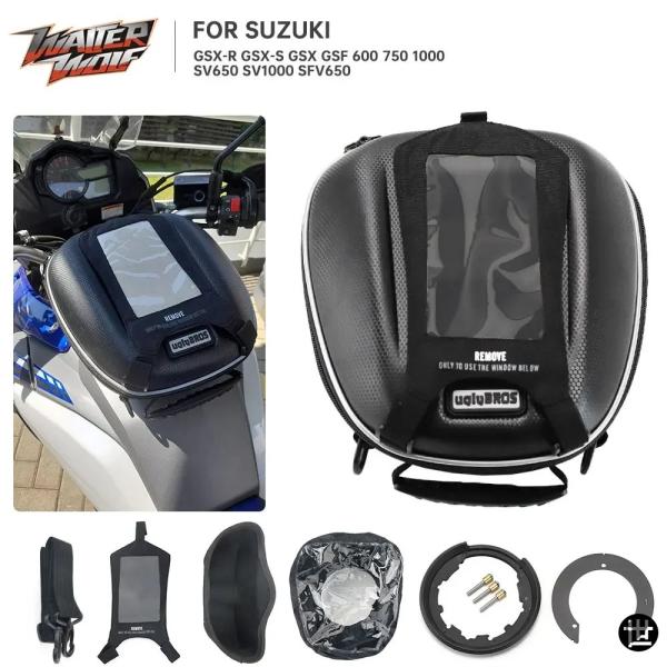 スズキ タンクロック ラゲッジ タンクバッグ GSF 650 1250 NS バンディット SV650 SV1000 GSXR600 GSXR750 GSX-R GSX-S GSR 1000 750 650 GSX1300R-A: タンクバ...