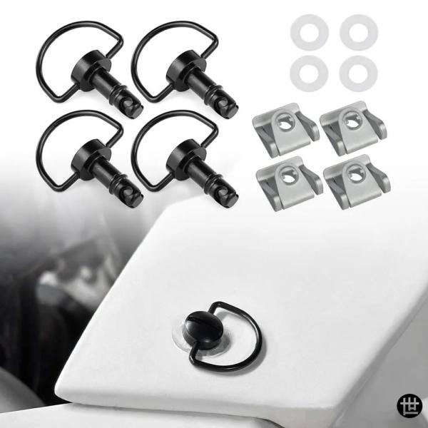 17MM 汎用 バイククイックリリースファスナー仕様：状態：新品カラー：ブラック、シルバーDリングサイズ：17MM材質：Q235スチール特徴： 素早く回すだけで、フェアリングを簡単かつ迅速に取り外せます フェアリングの取り外しと取り付けの手...