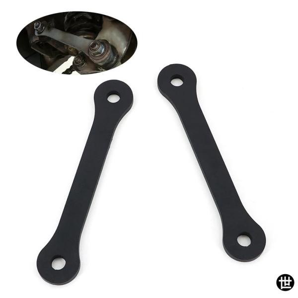 新品のローダウンリンクより快適なシートポジションを実現しながら、バイクのルックスも向上させます重心が低くなり、足つきも良くなります304 SUSステンレスから加工アルマイト加工により、優れた仕上がりと耐久性を実現！のキットは、ストリート、サ...