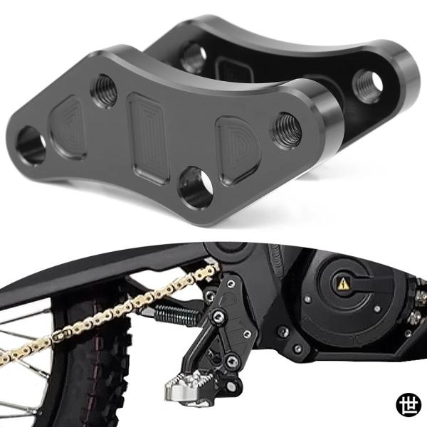 6063-T6アルミニウムを精密機械加工表面はアルマイト処理が施され、耐腐食性と防錆性を高めていますフットペグは上下に1インチ(25.4MM)、左右に0.8インチ(20.32MM)延長できるため、長距離ドライブでも足元の快適性が向上しますフ...