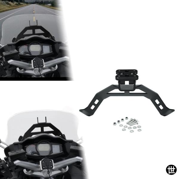 GPSマウント特徴： GPSデバイスを最適な位置に固定できるよう、完全に調整可能なマウントです 取り外し可能な振動吸収型GPSマウント ウインドシールド裏に取り付けるフェアリング上部ブラケット仕様：状態：新品、高品質材質：4.0インチ厚アル...