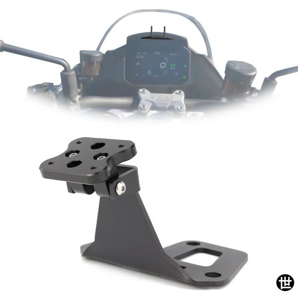 GPSマウント特徴： これらのマウントは完全に調整可能で、GPSデバイスを最適な位置に配置できます 取り外し可能な振動吸収型GPSマウント ダッシュボードの後ろに取り付けるフェアリング上部ブラケット GPSナビをバイクのディスプレイより高く...