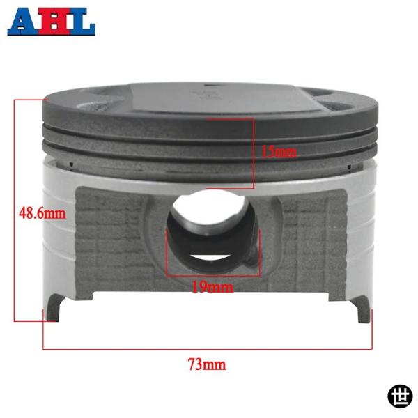 数量：1セット(リングを含む)(バイク1台につき1セット必要)状態：100%新品サイズ：STD 73MM +25 73.25MM +50 73.50MM +100 74.00MM +150 74.50MM適合車種：スズキAN250 バーグマ...