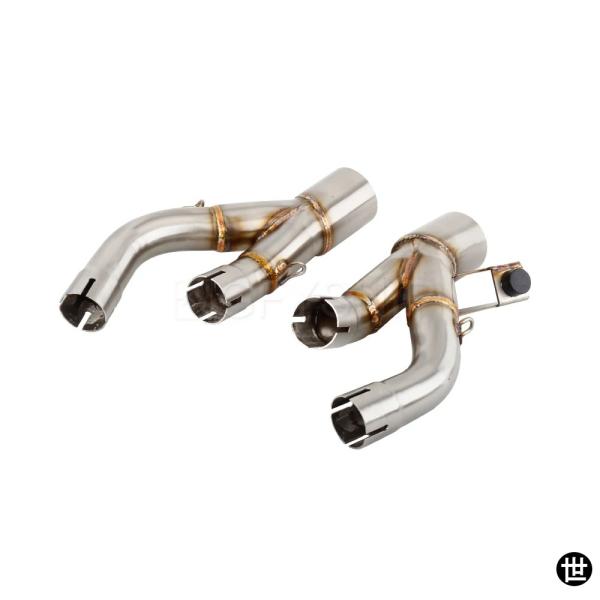 説明：状態：100%新品素材：高品質304ステンレススチールパッケージ内容：エキゾーストリンクパイプ1セットと取り付けアクセサリー特徴：軽量スリップオンラインリンクパイプは、この素晴らしいVMAXに完璧にマッチします取り付けは簡単です美しい...