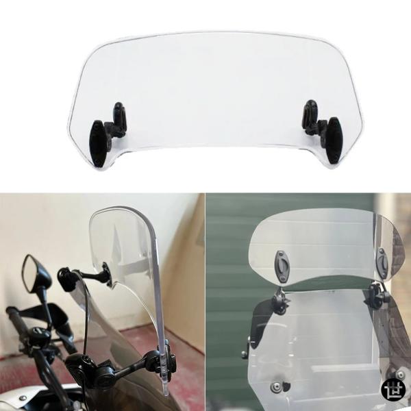 ご注意：ご購入前に、既存のスクリーンの幅を測り、適合性をご確認くださいまたは、お気軽にお問い合わせくださいタイプAは穴あけ加工が必要ですタイプBは穴あけ加工なしで直接取り付け可能ですお選びの際はご注意ください！適合車種：汎用調整式スクリーン...