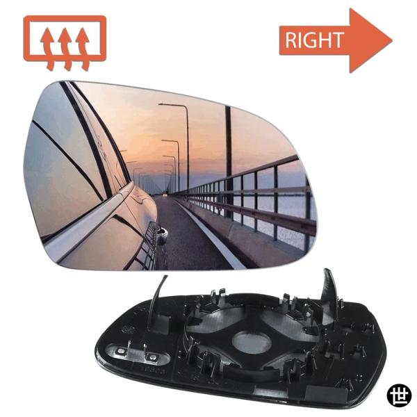 説明：特徴：ヒーター機能付きサイズ：183.5 MM X 118 MMこのドアミラーガラスヒーター付きアッパーの適合車種：純正OEM在庫部品番号：8K0857536F、8K0857536Gアウディ対応車種：アウディ A3 8P 2010-2...